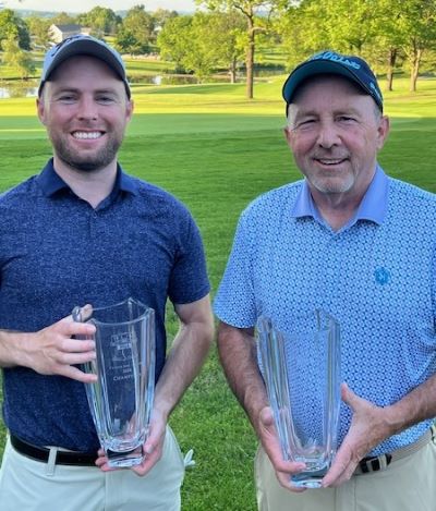 Father-Son Older Division Chmapions, Chris Fieger, Jr. and Chris Fieger ...